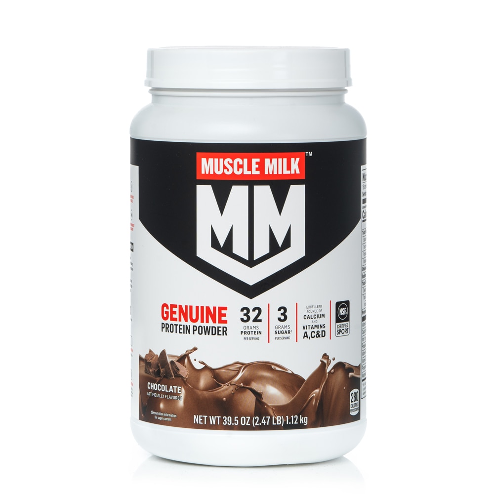 Muscle Milk Genuine Protein Powder - NSF Certified for Sport Chocolate ...