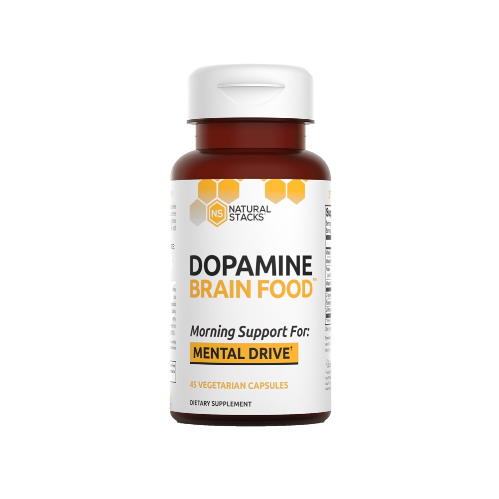 Natural Stacks Dopamine Brain Food Capsules -- 45 Vegetarian Capsules - Vitacost